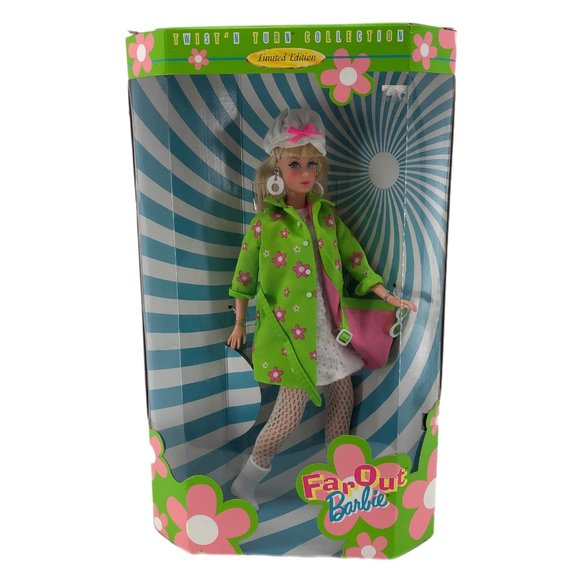 Barbie | Toys | Barbie Green Pink Twistn Turn Far Out Doll Comes With ...